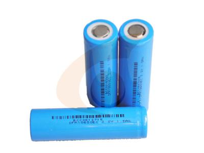 China Lithium Iron Phosphate 18650 3.2V LiFePO4 Battery 1500mAh  with High Energy Density for sale