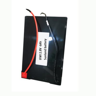 China 12V 6Ah LiFePO4 Battery Pack 2000 Cycles Rechargeable 12.8V 76.8Wh Lithium Iron Phosphate Battery 14.6V for sale