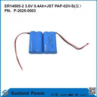 China 3.6V 5.4AH ER14505-2 Primary Battery High And Stableoperating Voltage Long Strong Life for sale