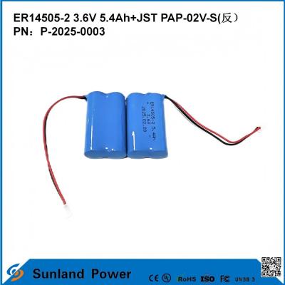 China 3.6V 5.4AH ER14505-2 Primary Battery High And Stableoperating Voltage Long Strong Life for sale