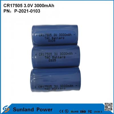 China CR17505 3.0V 3000mAh For Smart Instruments Medical Equipment Transportation And Logistics Smart Furniture High-capacity Stable Discharge Performance Voltage Output Long Service Life for sale