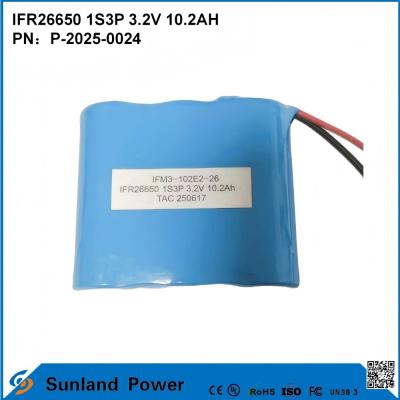 China IFR26650 1S3P 3.2V 10.2Ah Batteries For OEM Energy Storage Systems Power Tools And Backup Power for sale