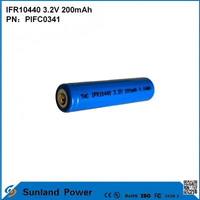 China IFR10440 3.2V 200mah Used For Gps Road Studs Toys Mining Lamps Solar Streetlights Wireless Communication Devices Power Tools  Audiovisual Equipment Smart Meters Security Systems Emergency Lighting for sale