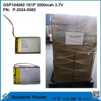 China GSP104060 Lithium Polymer Battery Is Widely Used In Power Banks, Bluetooth Earphones And Bluetooth Speakers With A Cycle Life Of 500–2500 Charge/Discharge for sale