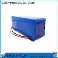 China Lithium ion Motorcycle Battery LiFePO4 Battery Pack 25.6V 9AH 26650 for sale