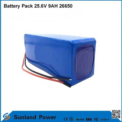 China Lithium ion Motorcycle Battery LiFePO4 Battery Pack 25.6V 9AH 26650 for sale