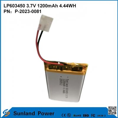 China GP603450  1200mAh 3.7V BATTERY for sale