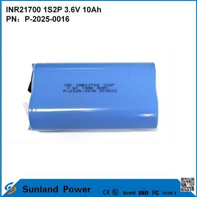 China INR21700 1S2P 3.6V 10Ah BATTERY  Is Suitable For Wireless Surveillance Cameras Smart Door Locks Portable Medical Monitors Industrial Sensor Gateways Drones RC Models Robots Consumer Electronics for sale