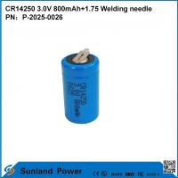 China CR14250 3.0V 800mAh+1.75 Welding Needle BATTERY for sale