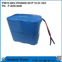 China LiFePO₄ IFM19-30E2 IFR26650 6S1P 19.2V 3AH BATTERY used in energy storage systems, power tools for sale