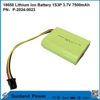 China 18650 Lithium Ion Battery 1S3P 3.7V 7500mAh Li-Ion Battery Packs for sale