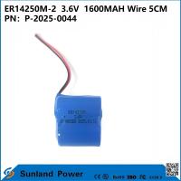 China ER14250M-2  3.6V  1600MAH Wire 5CM Battery Can Be Used In Instruments, The Internet Of Things , Wireless Communication, Medical Electronic Equipment, And More. for sale
