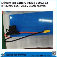 China The IFR26650 8S2P 25.6V 7.2Ah LiFePO₄ battery pack​ is widely used in solar tracking systems, telecom backup power supplies, portable instruments, and compact AGVs for sale