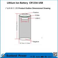 China Lithium Ion Battery  CR123A USB applicable to the production of USB rechargeable lithium-ion batteries. for sale