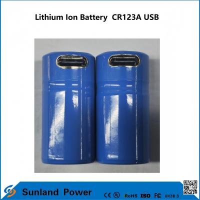 China Lithium Ion Battery  CR123A USB applicable to the production of USB rechargeable lithium-ion batteries. for sale