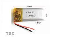 China 3.7v 90mah 401225 Rechargeable Li ion Polymer Battery For Recording Pen for sale