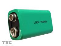 China 9V Rechargeable Lithium Ion Cylindrical Battery 350mAh For Electronic Instrument for sale