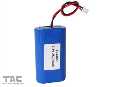 China ICR18650 Lithium Ion Cylindrical Battery 7.4V 2600mah For Outdoor Lighting for sale