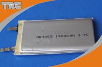 China GSP063465 3.7V 1300mAh Polymer Lithium Ion Battery cells with high capacity for sale