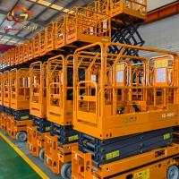 China SSL-05DC Aerial Work Platform Scissor Lift 240kg Payload 6.5m Working Height Electric Drive for sale