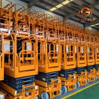 China SSL-06HD Aerial Work Platform Scissor Lift Electric Drive 230kg Payload 7.8m Working Height for sale