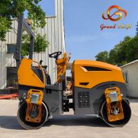 China Articulated Double Drum Vibratory Roller Vertical Vibration 40kn Excitation Force Adjustable Folding Handle for sale