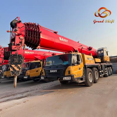 China Used SANY STC1100T Truck Crane for Sale 110 Ton Heavy Lifting Powerhouse 66m Main Boom & 5-Axle G-Class Chassis Price for sale
