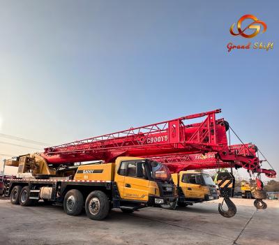 China Used 2021 SANY STC800ET5 Truck Crane 80 Ton 5-Axle Mobile Crane High Stability for sale
