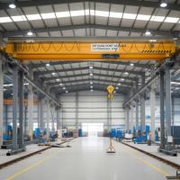 China 20t Dual Hoist Single Girder Overhead Bridge Crane with Customizable Span for Industrial Workshops for sale