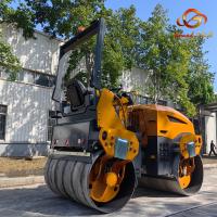 China 33.6KW Power Output Road Roller Vertical Vibration Continuous Operational Stability Double Drum Compactor for sale