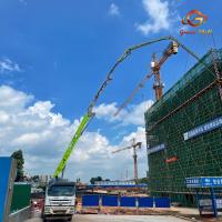 China Used Zoomlion ZLK24X42 56m Boom Concrete Pump Truck Conveying Capacity for sale