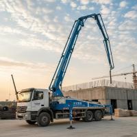 China Used Zoomlion ZLK24X42 56m Boom Concrete Pump Truck Conveying Capacity for sale