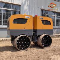 China Remote Control Double Drum Sheepfoot Vibratory Roller Hydraulic Trench Roller Compaction Professional for sale