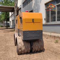 China Remote Control Double Drum Sheepfoot Vibratory Roller Hydraulic Trench Roller Compaction Professional for sale