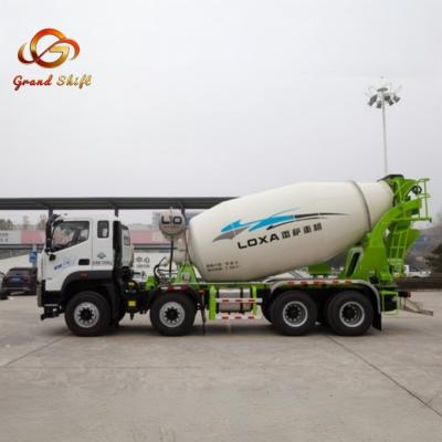 China LOXA 12 m³ Concrete Mixer Truck Auman Planet Chassis 350-400 HP Engine Fast Gear Transmission for sale