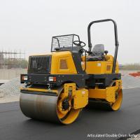 China Articulated Double Drum Vibratory Roller 40kn Excitation Force 1200mm Steel Wheel Width for Narrow Construction Areas for sale