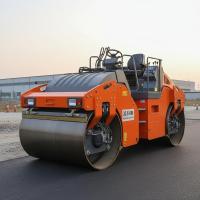 China 33.6KW Power Output Road Roller Vertical Vibration Continuous Operational Stability Double Drum Compactor for sale