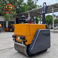 China Compact Walk Behind Road Roller Double Drum Vibratory Road Roller SVH60M fficient Asphalt for sale