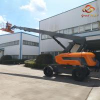 China STL-19J Telescopic Boom Lift Aerial Work Platform 50KG Load and Hydraulic Automatic Leveling for sale