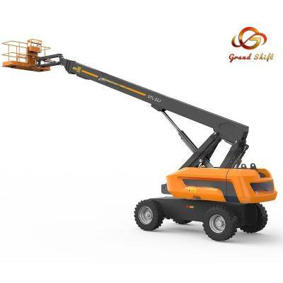 China STL-22J Telescopic Boom Lift Aerial Work Platform 300 460KG Load Four Wheel Drive for sale