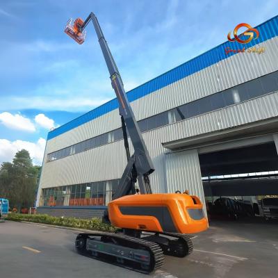 China STL-19JC Crawler Belt Drive Telescopic Boom Lift Aerial Work Platform 250KG Standard Load for sale