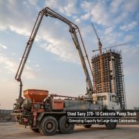 China Used Sany 370C-10 Concrete Pump Truck With 56 Meters Boom Length For Construction for sale