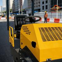 China LX-1TR Diesel Walk Behind Double Drum Road Roller 5KN Exciting Force 65Hz for Construction for sale