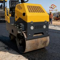 China LX-1TR Diesel Walk Behind Double Drum Road Roller 5KN Exciting Force 65Hz for Construction for sale