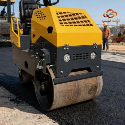 China LX-1TR Diesel Walk Behind Double Drum Road Roller 5KN Exciting Force 65Hz for Construction for sale