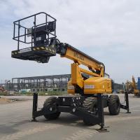 China STL-22J Telescopic Boom Lift Aerial Work Platform 300 460KG Load Four Wheel Drive for sale