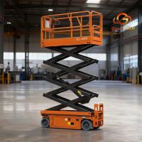 China SSL-08HD Electric Drive Scissor Lift Aerial Work Platform 0m Working Height and 230kg Payload for sale