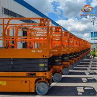 China SSL-08HD Electric Drive Scissor Lift Aerial Work Platform 0m Working Height and 230kg Payload for sale