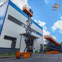 China SSL-08HD Electric Drive Scissor Lift Aerial Work Platform 0m Working Height and 230kg Payload for sale