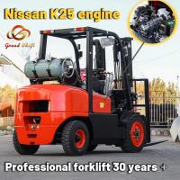 China New 3 Ton Forklift with Nissan K25 Engine and Dual Fuel System for Industrial Material Handling for sale
